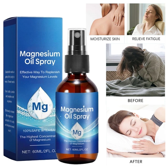 PURE MAGNESIUM OIL Spray - 100% Pure & Natural Magnesium Oil Spray £7. ...