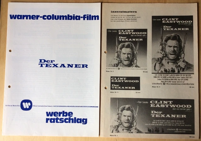 TEXANER CLINT EASTWOOD Sandra Locke OUTLAW JOSEY WALES Werberatschlag ...