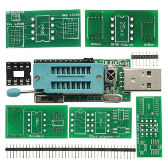 CH341A PROGRAMMER V1 7 with Multi Level Conversion and Adapter Board ...