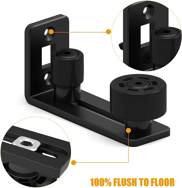 1/2/4 PACK 6 in1 Sliding Barn Door Floor Guide Upgraded Adjustable Wall ...