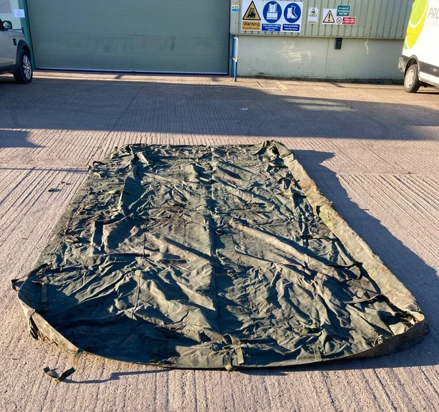 EX MOD BRITISH Army Military Vehicle Canvas Canopy Roof Sheet £59.95 ...