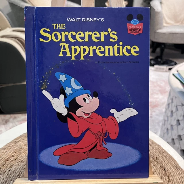 DISNEY BOOK THE sorcerers apprentice Mickey Mouse Fantasia - Vintage ...