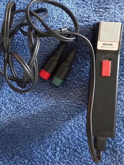 VINTAGE PHILIPS MICROPHONE, Used With Cassette Recorder Previously. £9. ...
