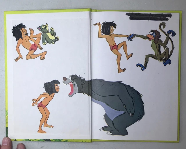 WALT DISNEY'S THE Jungle Book 1974 Random Books HC Wonderful World of ...