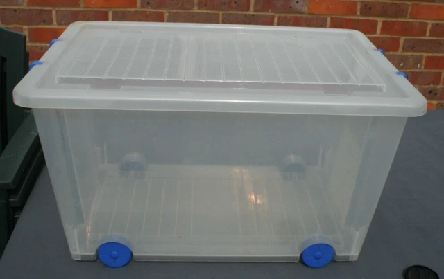 KETER, ROLLER BOX, Large Plastic Storage Box on Wheels EUR 3,41 - PicClick DE