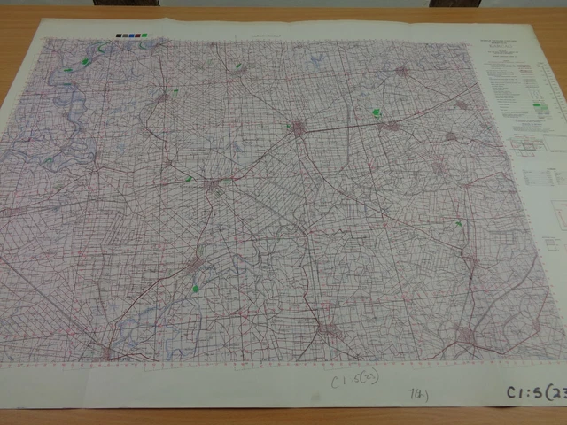 WW2 US ARMY Map of HUNGARY entitled "KARCAG" (Middle Danube) EUR 35,69 ...