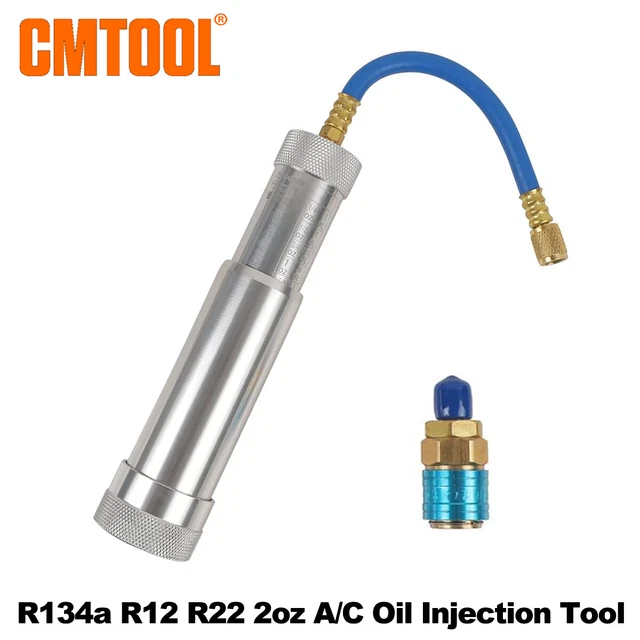 AUTO CAR A/C Dye Injector Tool Kit Oil Injector Tool 1/4" SAE 2 OZ $36. ...