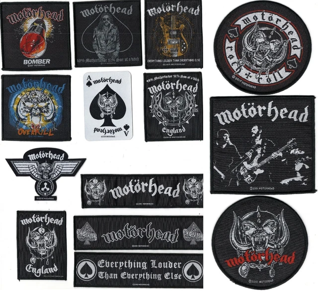 PATCH MOTORHEAD ENGLAND Biker Badge Lemmy Bass Ace Of Spades Bomber ...