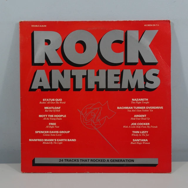 ROCK ANTHEMS 1985 Compilation 2 x Vinyl LP Record Album NE1309 VG+/VG+ ...