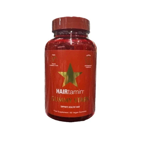 HAIRTAMIN HAIRTAMIN STARS Gummy Hair Vitamins 60 Gummies Vegan Hair ...