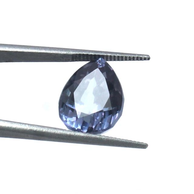 FORME DE POIRE d'alexandrite brésilienne violette naturelle 7.20 KT ...