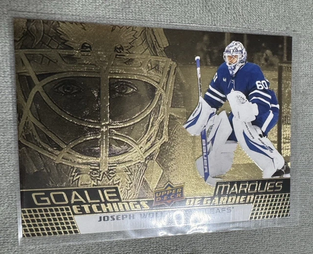 2025-26 UD TIM Hortons Joseph Woll #16 Goalie Etchings! Maple Leafs $1. ...