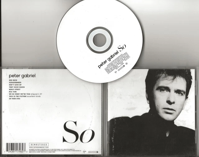 PETER GABRIEL SO cd 2002 9 titres remasterisé Sledgehammer Kate Bush ...