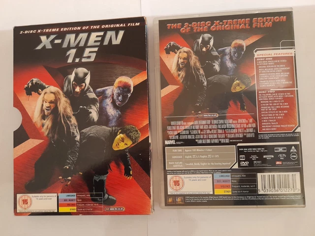 X-MEN 1.5 (DVD, 2003, 2-Disc Extreme Edition, Embossed Slipcase ...