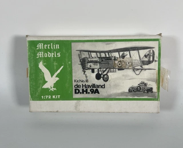 MERLIN MODELS 1:72 De Havilland D.H.9A Kit No 18 Model Kit Boxed £14.95 ...