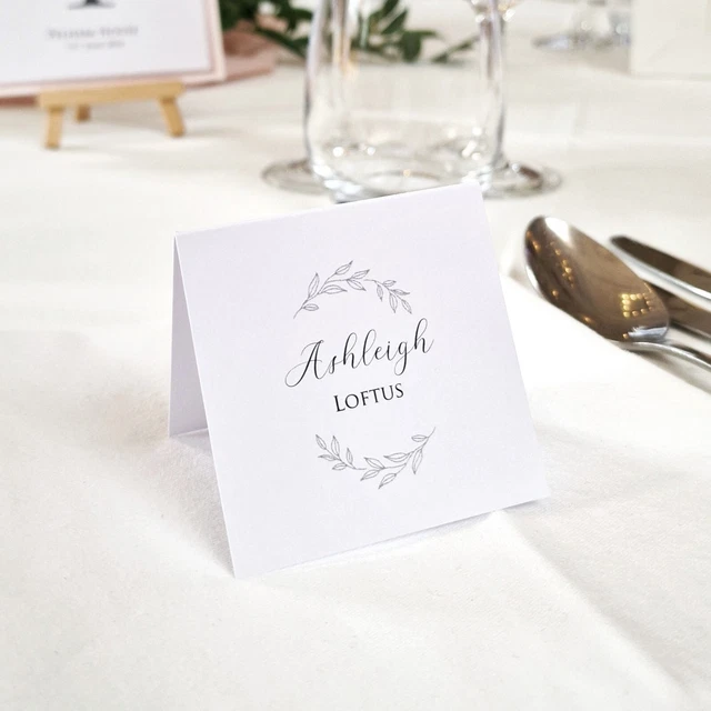 PERSONALISED NAME CARDS, Wedding Place Names, Table Names, Place Cards ...