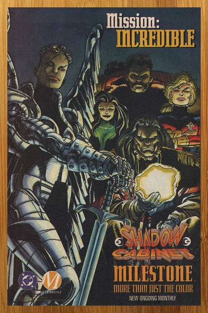 1994 DC MILESTONE Comics Shadow Cabinet Vintage Print Ad/Poster Promo ...