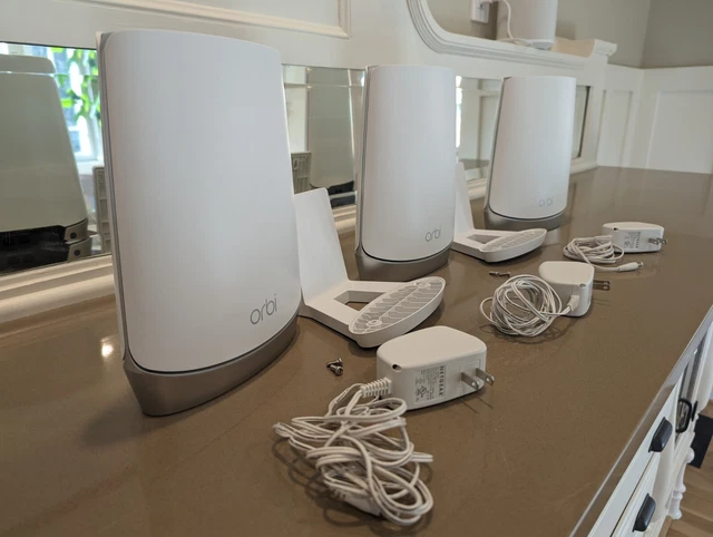 NETGEAR ORBI WIFI 6 Mesh Bundle - RBK753S - Router + 2 Satellites + 2 ...