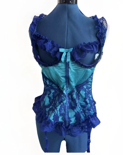 VINTAGE 90S FREDERICKS of Hollywood Lace Lingerie Open Cup Bra Sexy ...