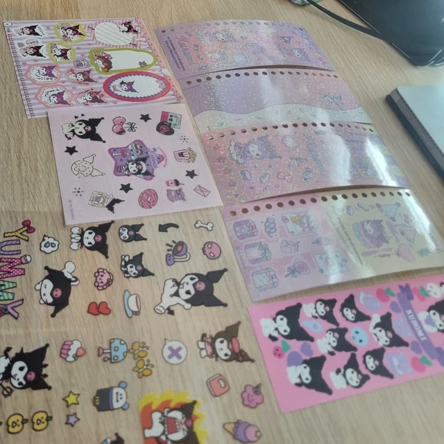 SANRIO KUROMI PINK black 11 sticker sheet bundle Brand New EUR 5,69 ...