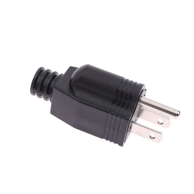 US AMERICAN 3 Pin 5-15P AC Electrical Power Male Plug Adaptor Cord ...