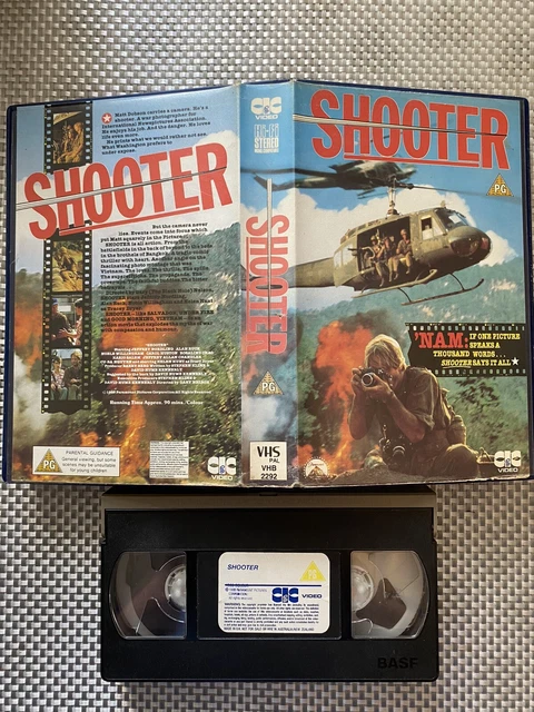 VHS VIDEO RARE BIG BOX EX RENTAL SHOOTER VIETNAM WAR PHOTOGRAPHER NAM ...
