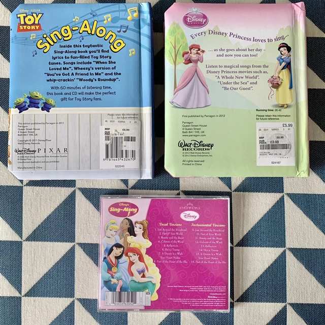 DISNEY SING ALONG CD/Book Bundle £5.00 - PicClick UK