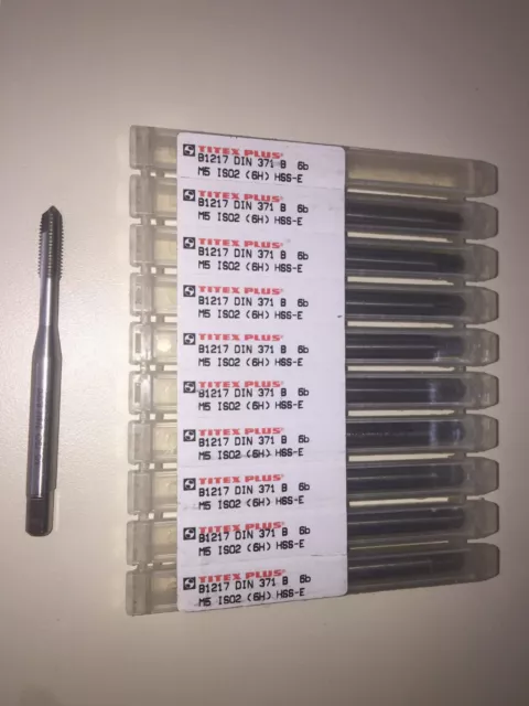 TITEX PLUS TAPS B1217 DIN371-B M5 HSS-E £7.50 - PicClick UK