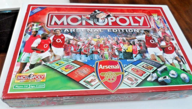 ARSENAL FC LIMITED Edition Monopoly Game 2002 Rare Football Hasbro ...