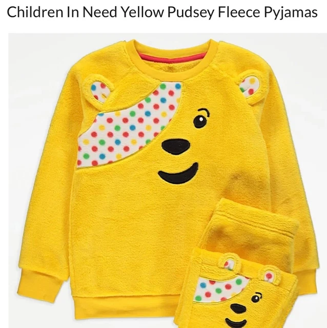 PUDSEY BEAR CHILDREN In Need - Fleece Pyjamas 9-10 Years, New with Tag ...