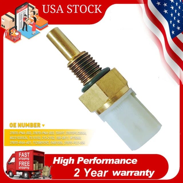 ENGINE COOLANT TEMPERATURE Sensor Temp Sender For Honda Pilot Accord ...