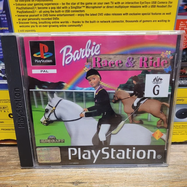 BARBIE RACE & Ride Playstation PS1 PAL Complete Tested FREE TRACKED ...