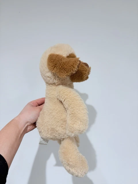 GEORGE ASDA RETRIED Puppy Dog Brown Patch Plush Soft Toy Comforter ...