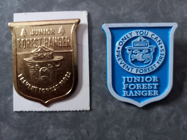 SMOKEY BEAR JUNIOR Forest Ranger Badge Only You Can Prevent Forest ...
