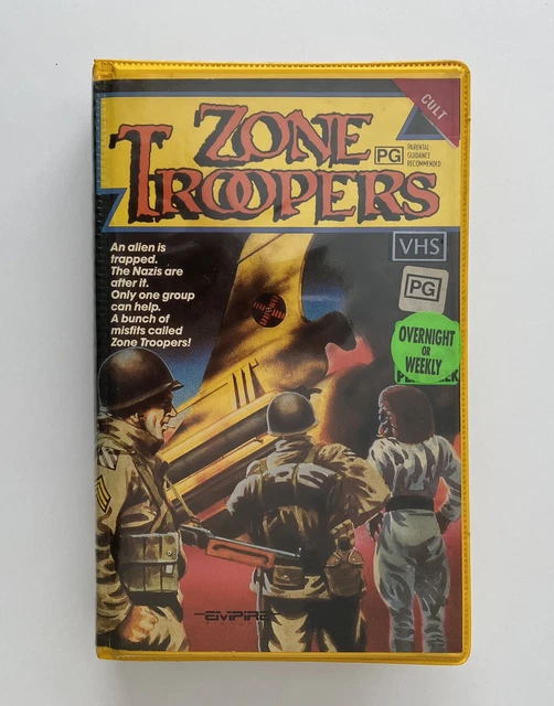 ZONE TROOPERS [VHS] Roadshow Video Big Box Ex-Rental Tape Empire Sci-Fi ...