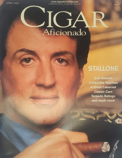 CIGAR AFICIONADO MAGAZINE April 1998 Sylvester Stallone, Jerry Zaks No ...