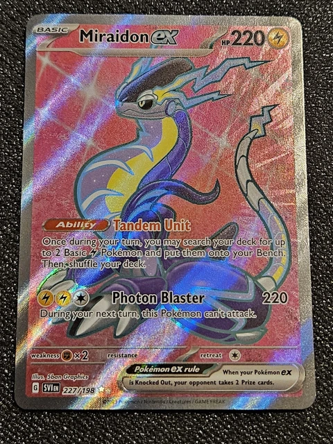 POKÉMON TCG MIRAIDON ex Scarlet & Violet Base Set 227/198 Holo Ultra ...