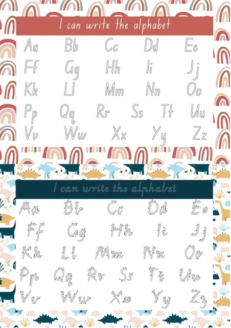 I CAN WRITE the alphabet - Printable EUR 1,88 - PicClick IT