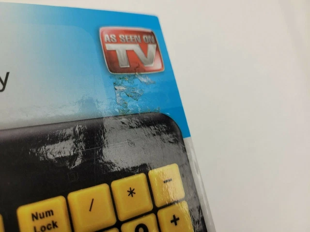 EASY EZ-EYES LARGE Print Keyboard Pc/Mac Wired USB Black/Yellow Brand ...