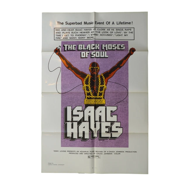 ISAAC HAYES THE Black Moses Of Soul 1973 Original US Music Concert ...