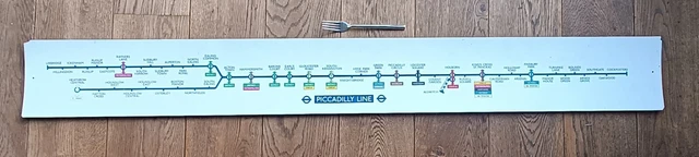 ORIGINAL LONDON UNDERGROUND Sign Map Carriage Line Diagram Piccadilly ...