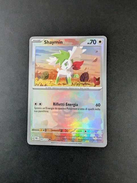 CARTE POKEMON SHAYMIN Reverse Masterball 087/131 Evoluzioni Prismatiche ...