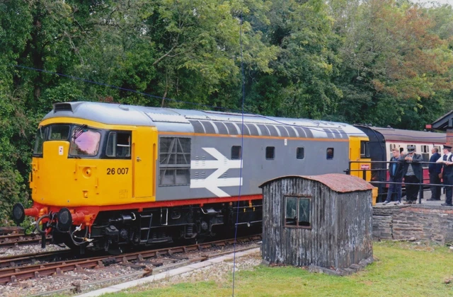 DIESEL TRAIN PHOTO Class 26 Photograph Railway Picture 26007 Locomotive ...