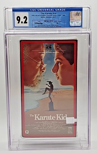 THE KARATE KID VHS 1985 CGC 9.2/A+ 1st RELEASE WHITE RCA WATERMARKS No ...