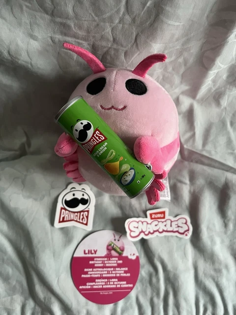 ZURU SNACKLES LILY Shrimp Pringles Plush Soft Toy - Series 2 - With ...