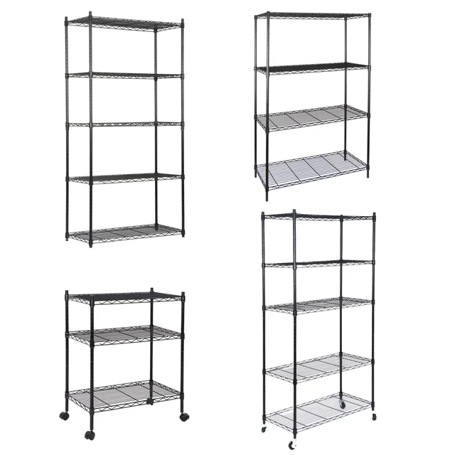3/4/5 TIER HEAVY Duty Storage Shelves Garage Shelf Metal Shelving ...