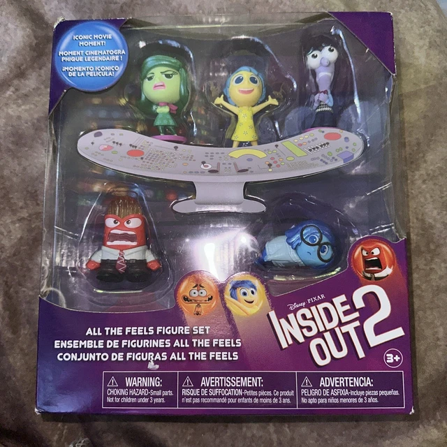 DISNEY-PIXAR INSIDE OUT 2 Set of 5 Figure Joy Disgust Anger Sadness ...