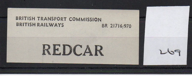BRITISH RAILWAYS TRANSPORT Commission BR/BTC - Luggage Label (269 ...