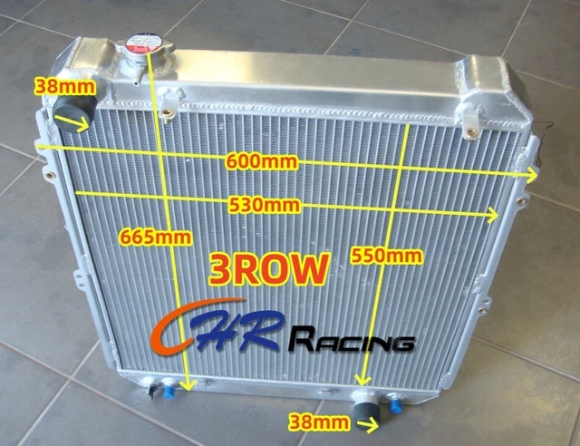 4 Row Radiator For Toyota Hilux Surf KZN130 1KZ-TE Aluminum Radiator ...