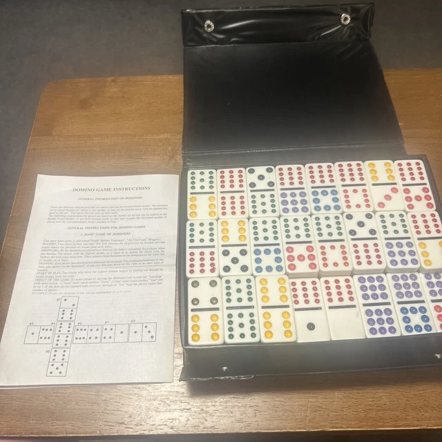 DOMINOES. VINTAGE SET of 91 Dominoes. In Box. £24.99 - PicClick UK